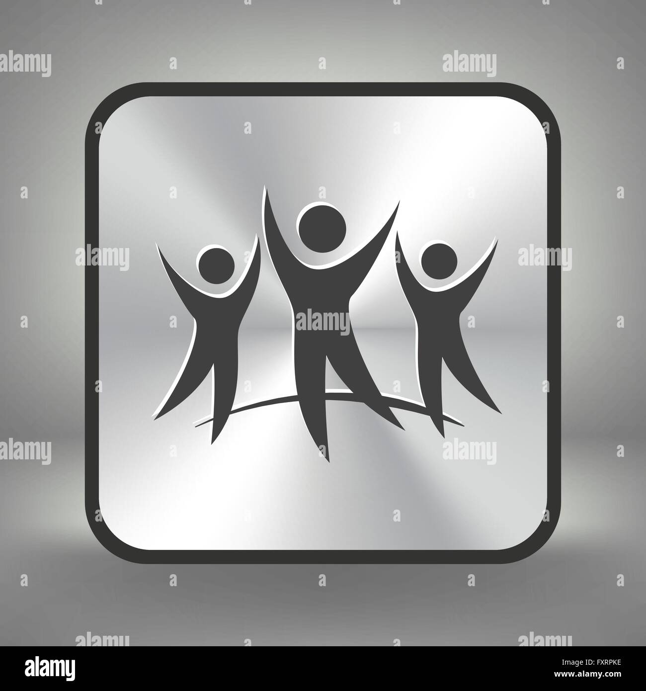 Pictograph of success team. Vector concept illustration for design. Eps ...