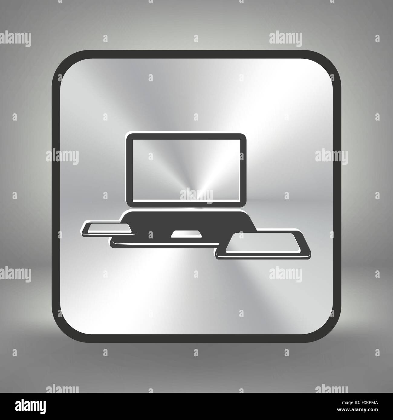 Pictograph of computer. Vector concept illustration for design. Eps 10 ...