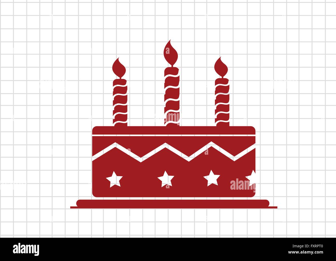 Birthday cake icon Stock Vector Image & Art - Alamy