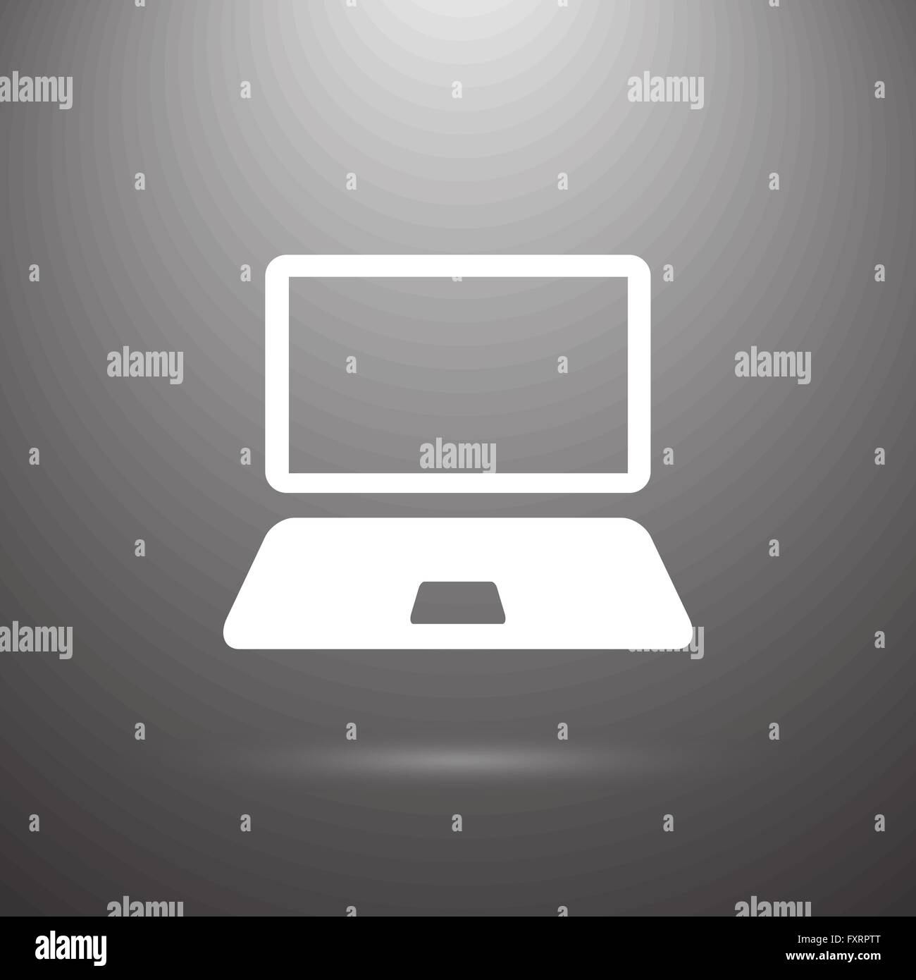 Pictograph of computer. Vector concept illustration for design. Eps 10 ...
