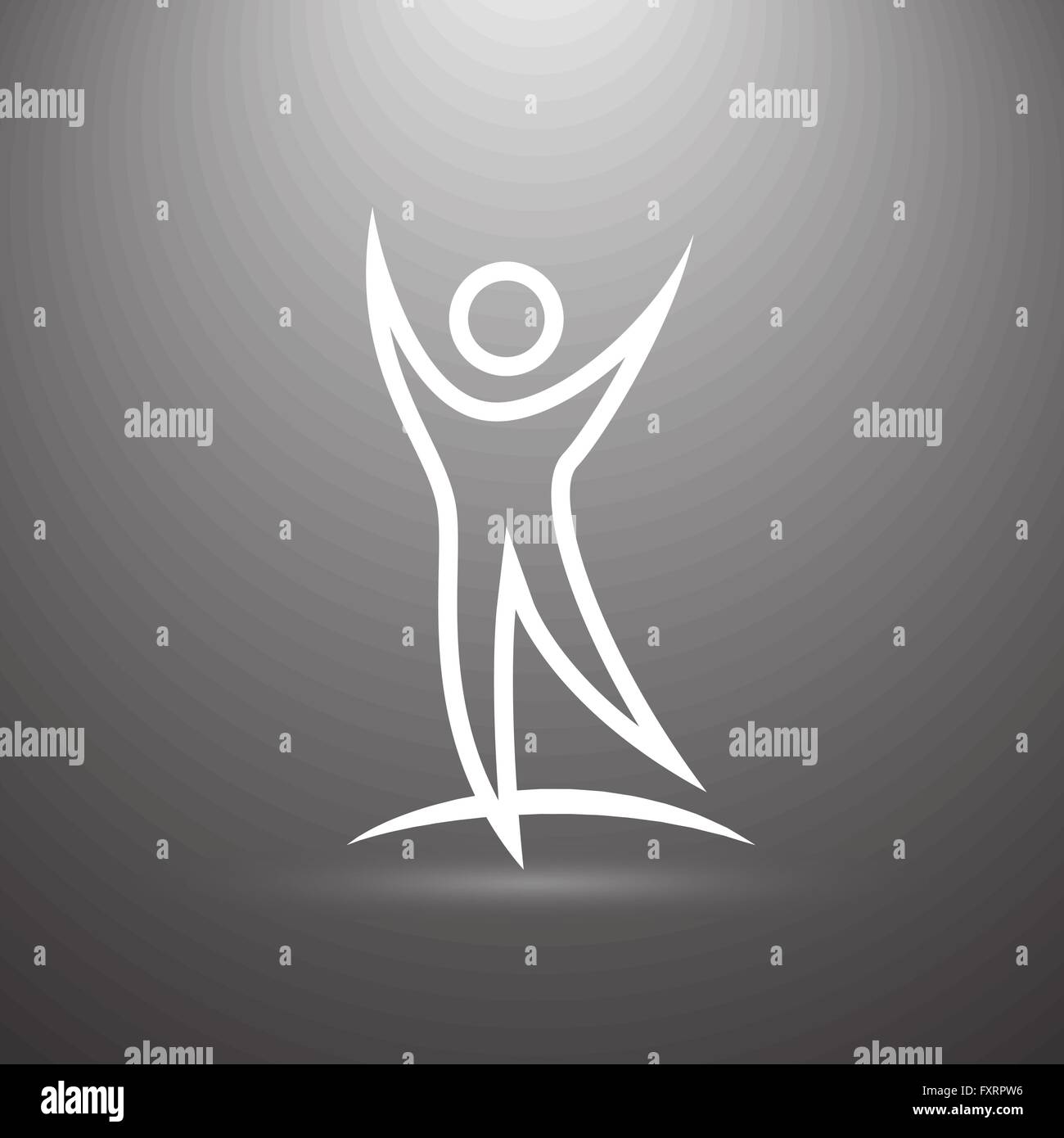 Pictograph of success people. Vector concept illustration for design ...