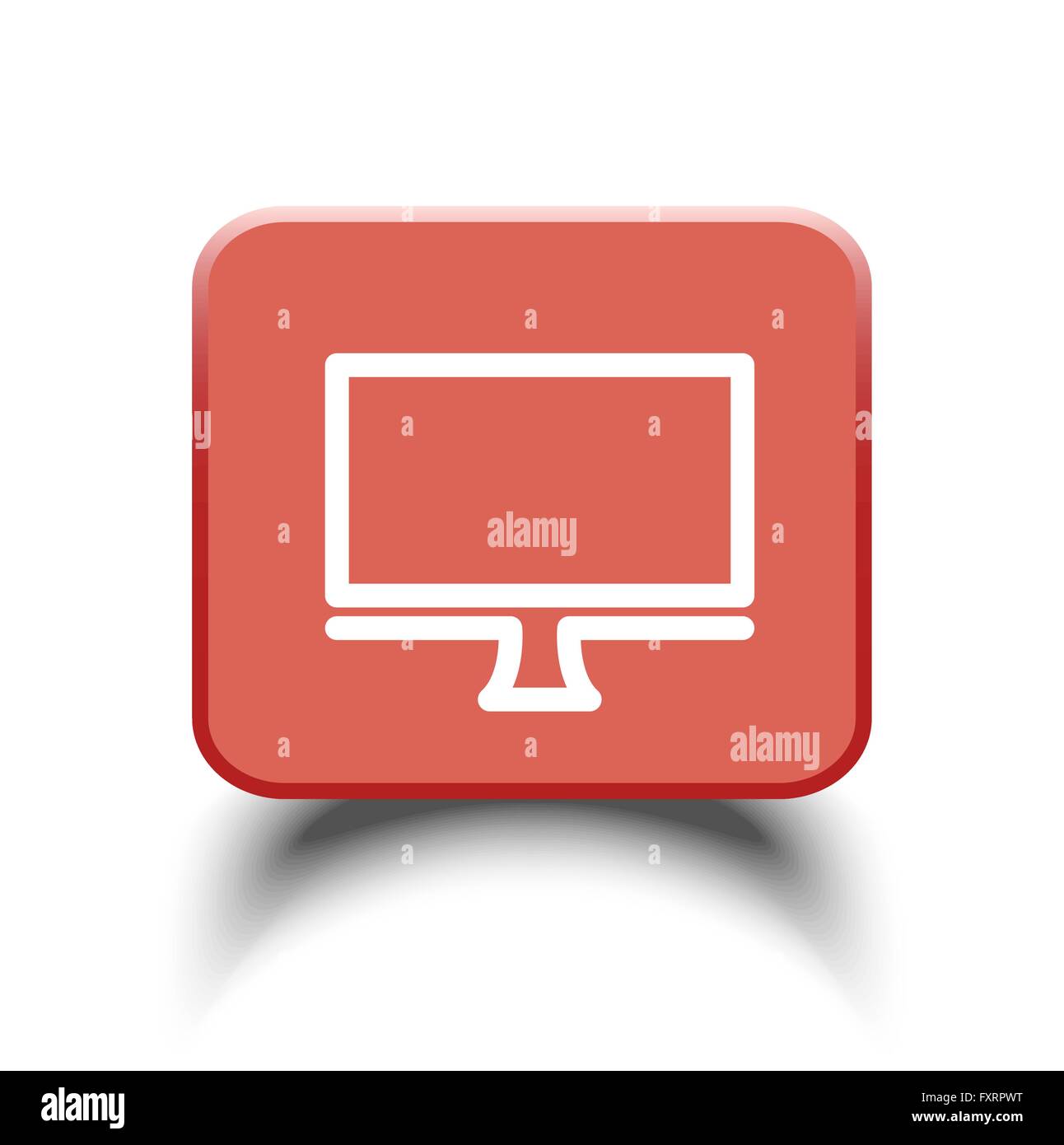 Pictograph of computer. Vector concept illustration for design. Eps 10 ...