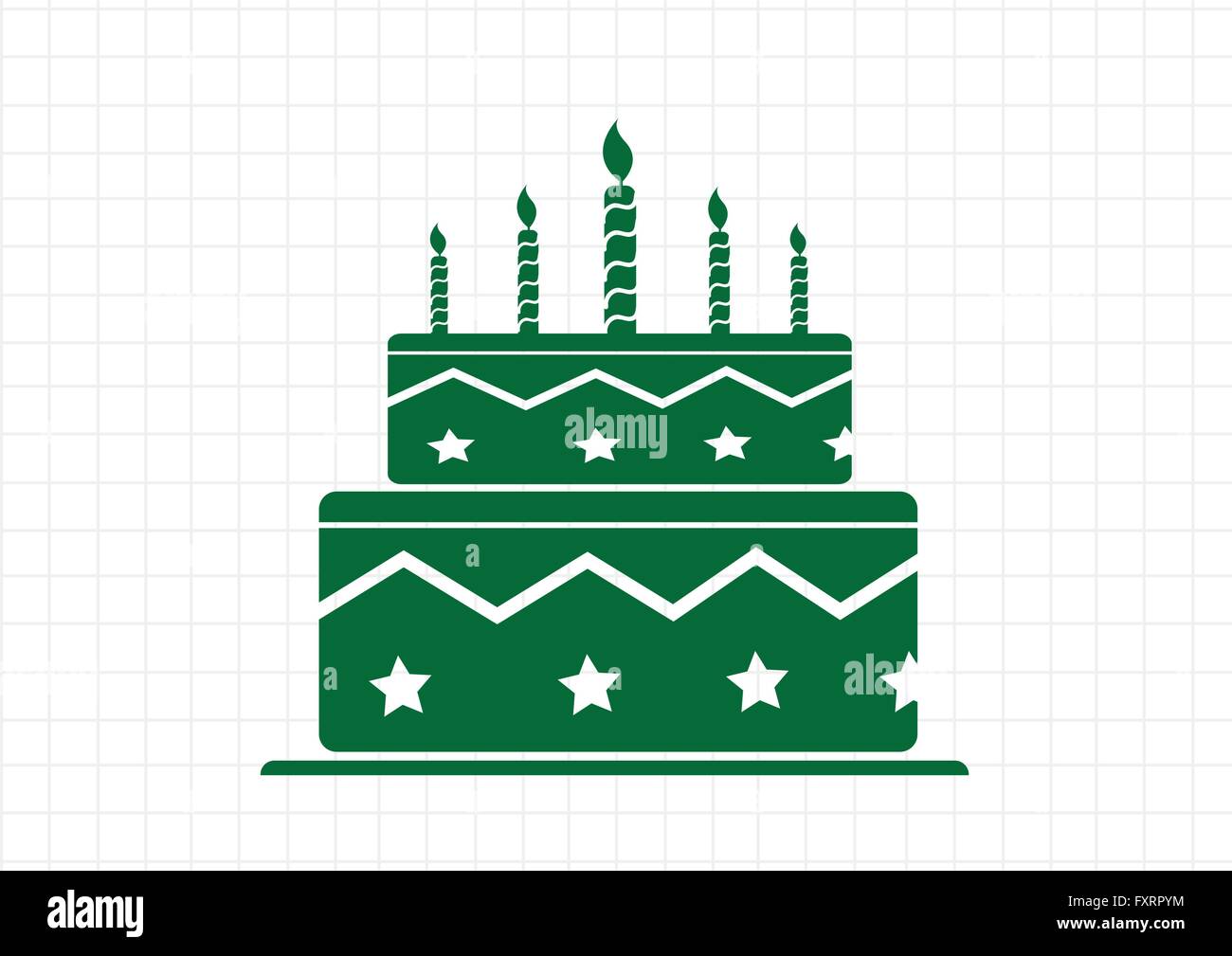 Birthday cake icon Stock Vector Image & Art - Alamy