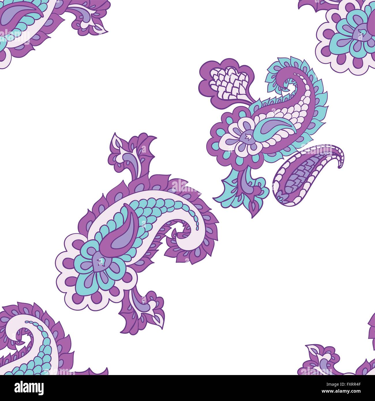 Seamless paisley pattern Stock Vector Image & Art - Alamy