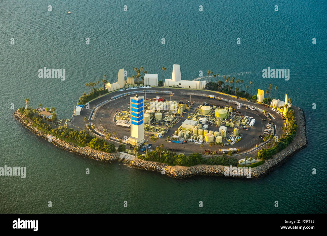 Aerial view, island off Long Beach, White Iceland, Iceland THUMS T3 ...