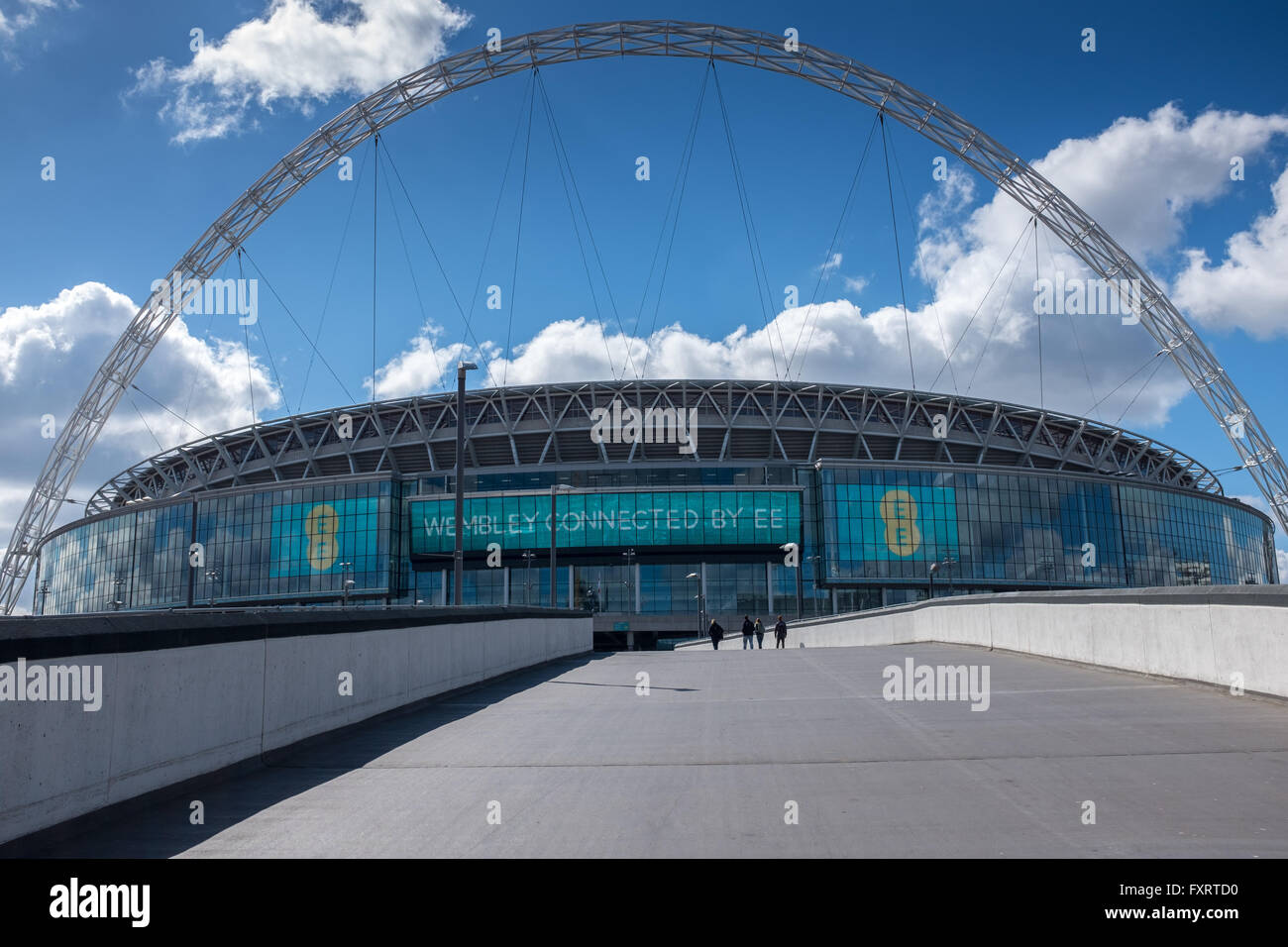 Wembley Stadium , approached by Wembley Way London England Stock Photo ...