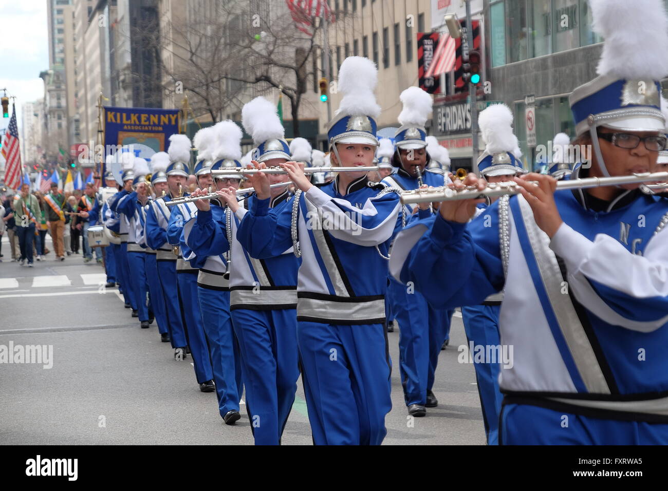 Mayor Deblasio marches in St Patricks parade Featuring: Atmosphere ...