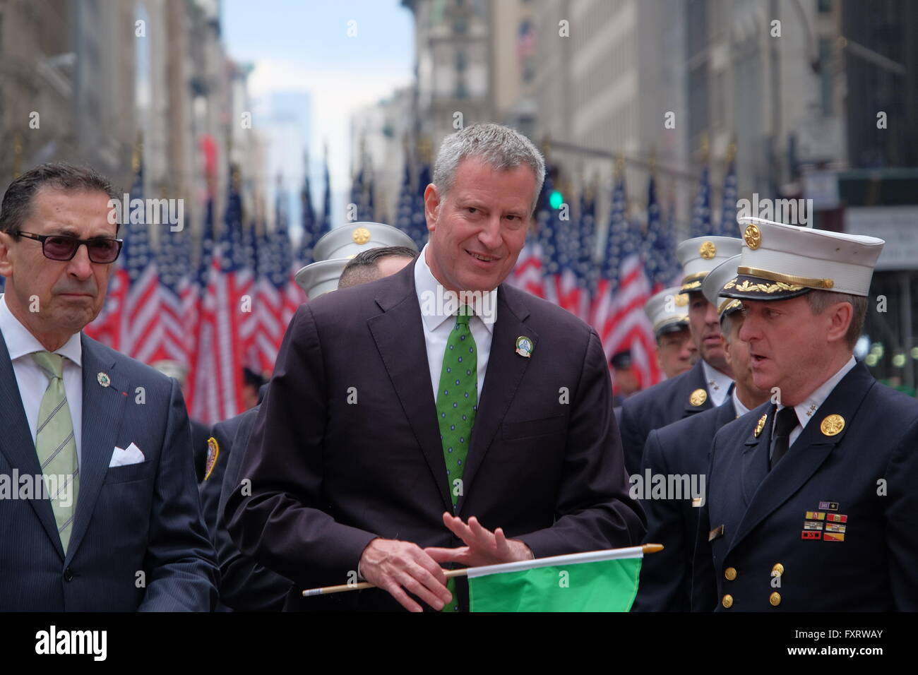 Mayor Deblasio marches in St Patricks parade Featuring: Atmosphere ...