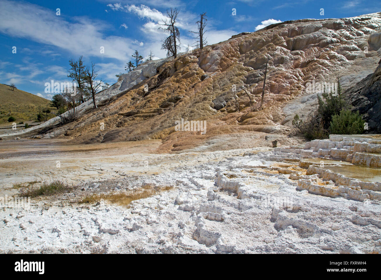 Travertine terraces hi-res stock photography and images - Alamy