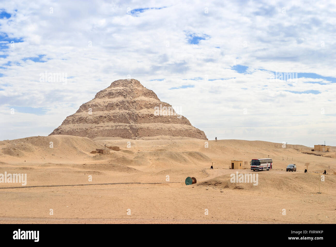 The iconic Step Pyramid of Djoser (or Zoser) in the Saqqara necropolis ...