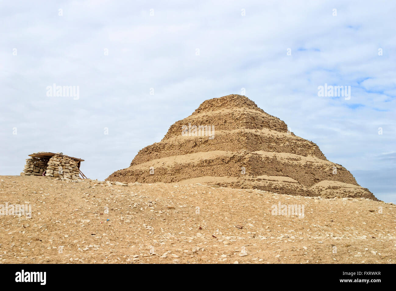 The iconic Step Pyramid of Djoser (or Zoser) in the Saqqara necropolis ...