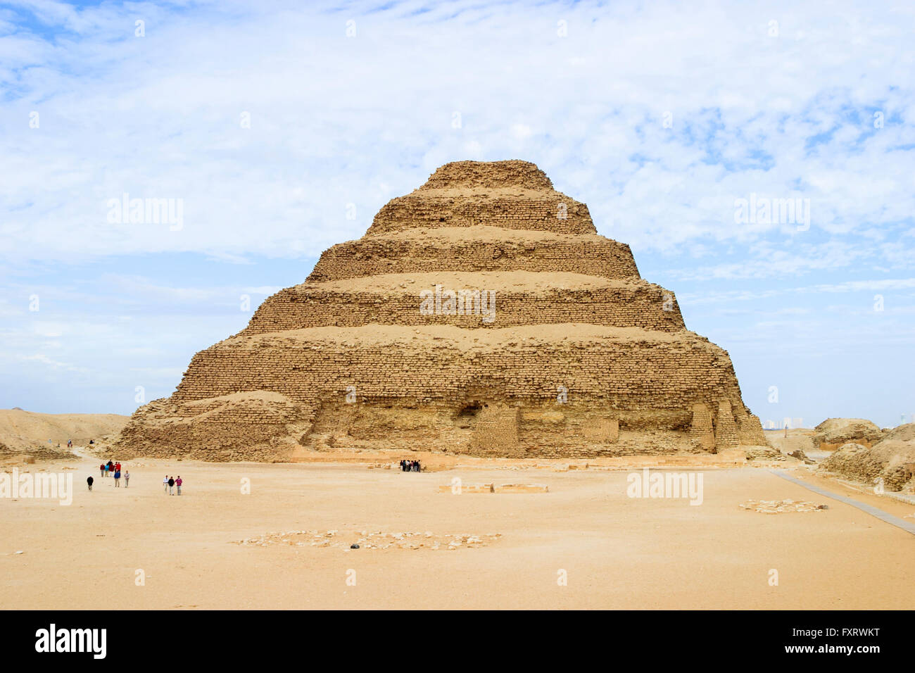 The iconic Step Pyramid of Djoser (or Zoser) in the Saqqara necropolis ...