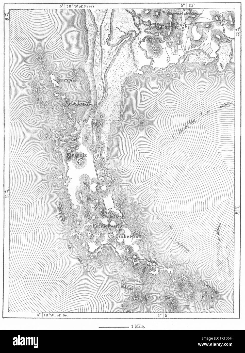 Quiberon Peninsula Map The Wild Coast Of Quiberon | Near La Trinité