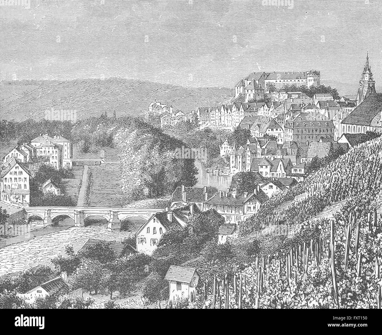 View tubingen germany Black and White Stock Photos & Images - Alamy
