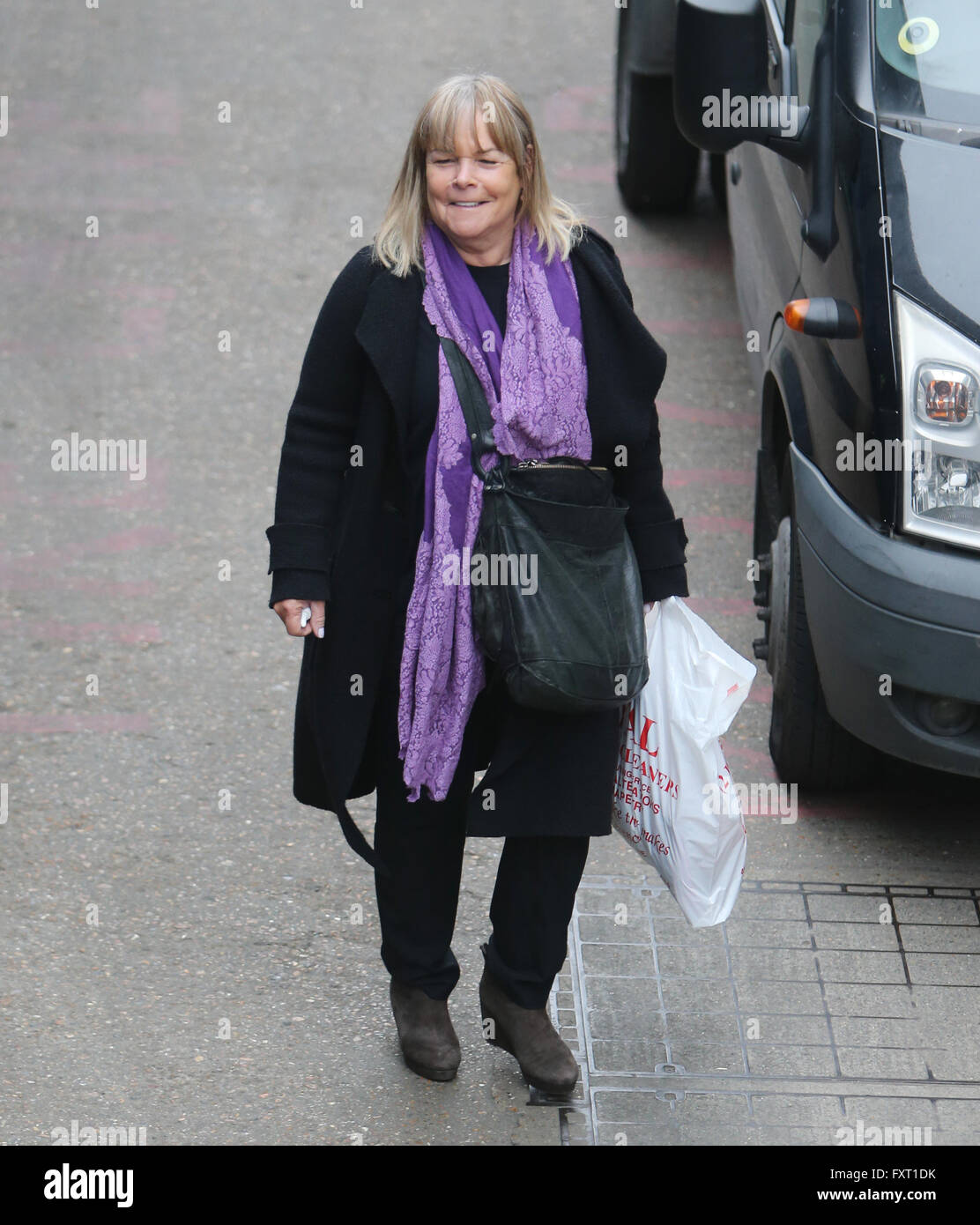 Linda Robson outside ITV Studios Featuring: Linda Robson Where: London ...
