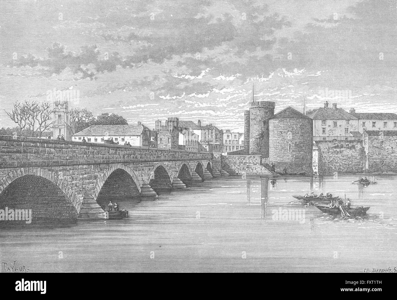 King john's castle, limerick Black and White Stock Photos & Images - Alamy
