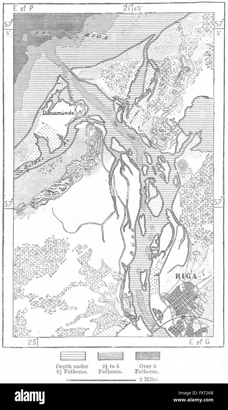 Vintage riga map hi-res stock photography and images - Alamy