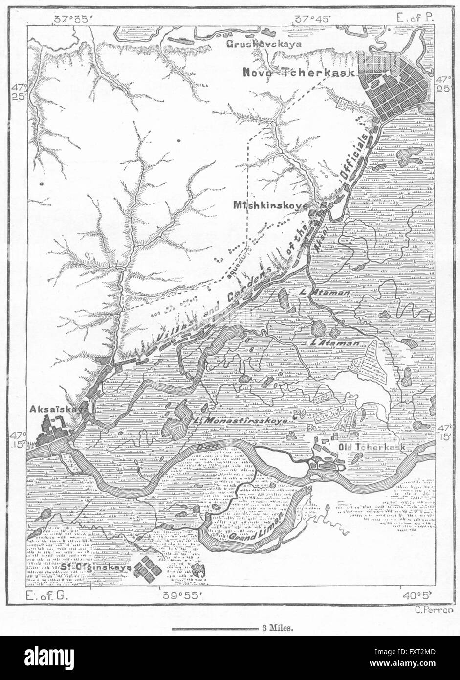 Russia 19th century map Black and White Stock Photos & Images - Alamy