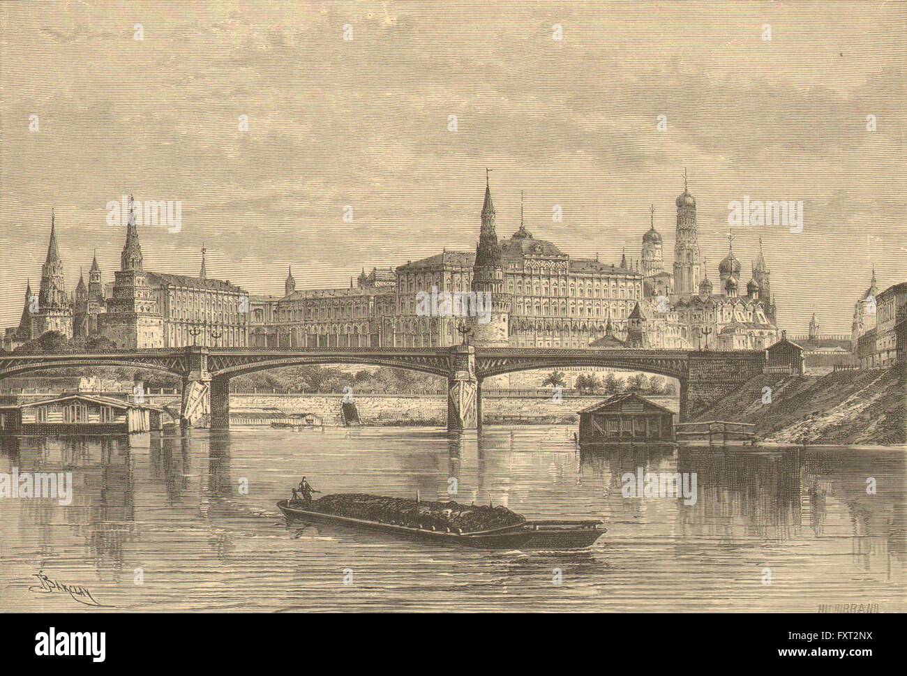 Moscow russia 19th century hi-res stock photography and images - Alamy