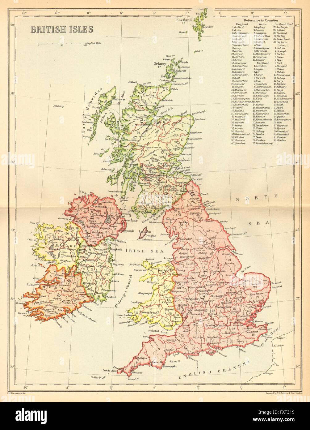 Uk map 19th century hi-res stock photography and images - Alamy