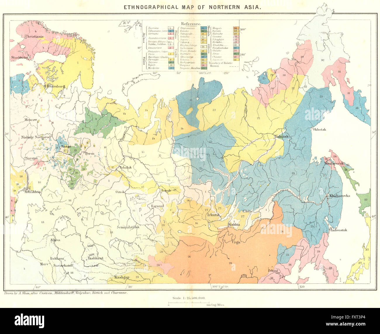 Map of asia 500 hi-res stock photography and images - Alamy