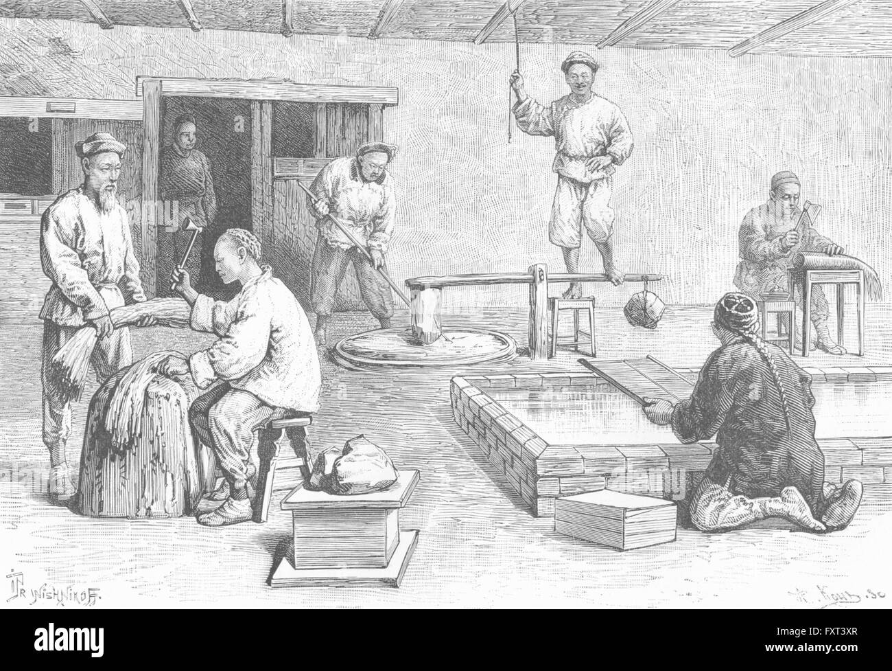 19th century paper mill hi-res stock photography and images - Alamy