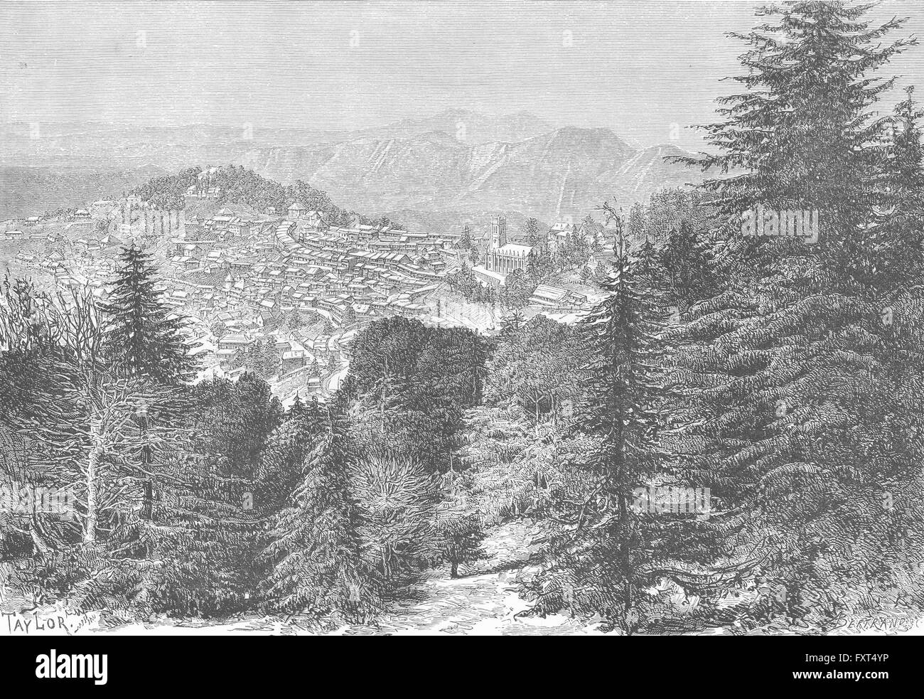 India simla 19th century hi-res stock photography and images - Alamy