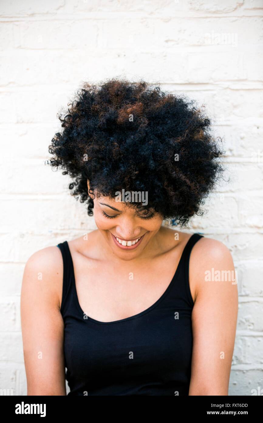 Shy woman hi-res stock photography and images - Alamy