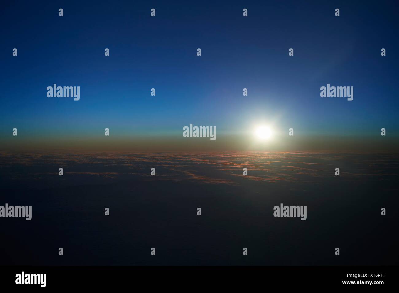 Aerial sunrise over horizon in hi-res stock photography and images - Alamy