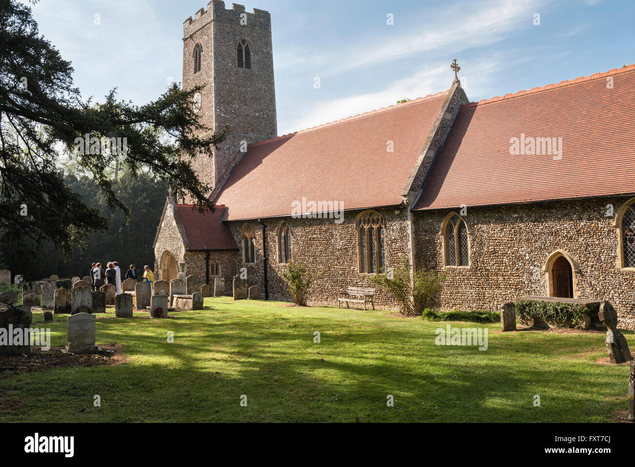 St Margaret's Church, Sotterley, Suffolk. A remote 12c flint church ...
