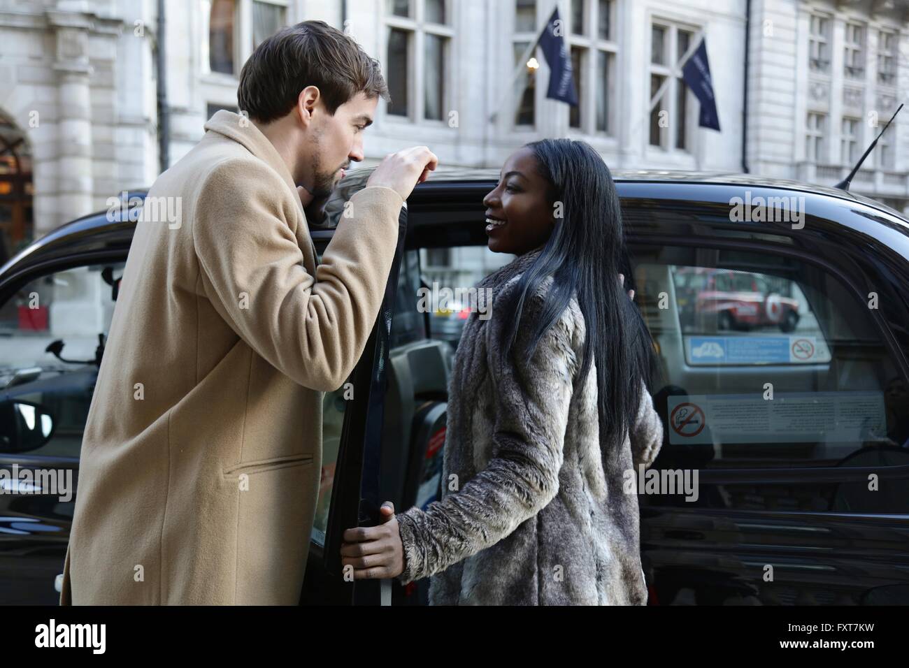 Couple Saying Goodbye High Resolution Stock Photography and Images - Alamy