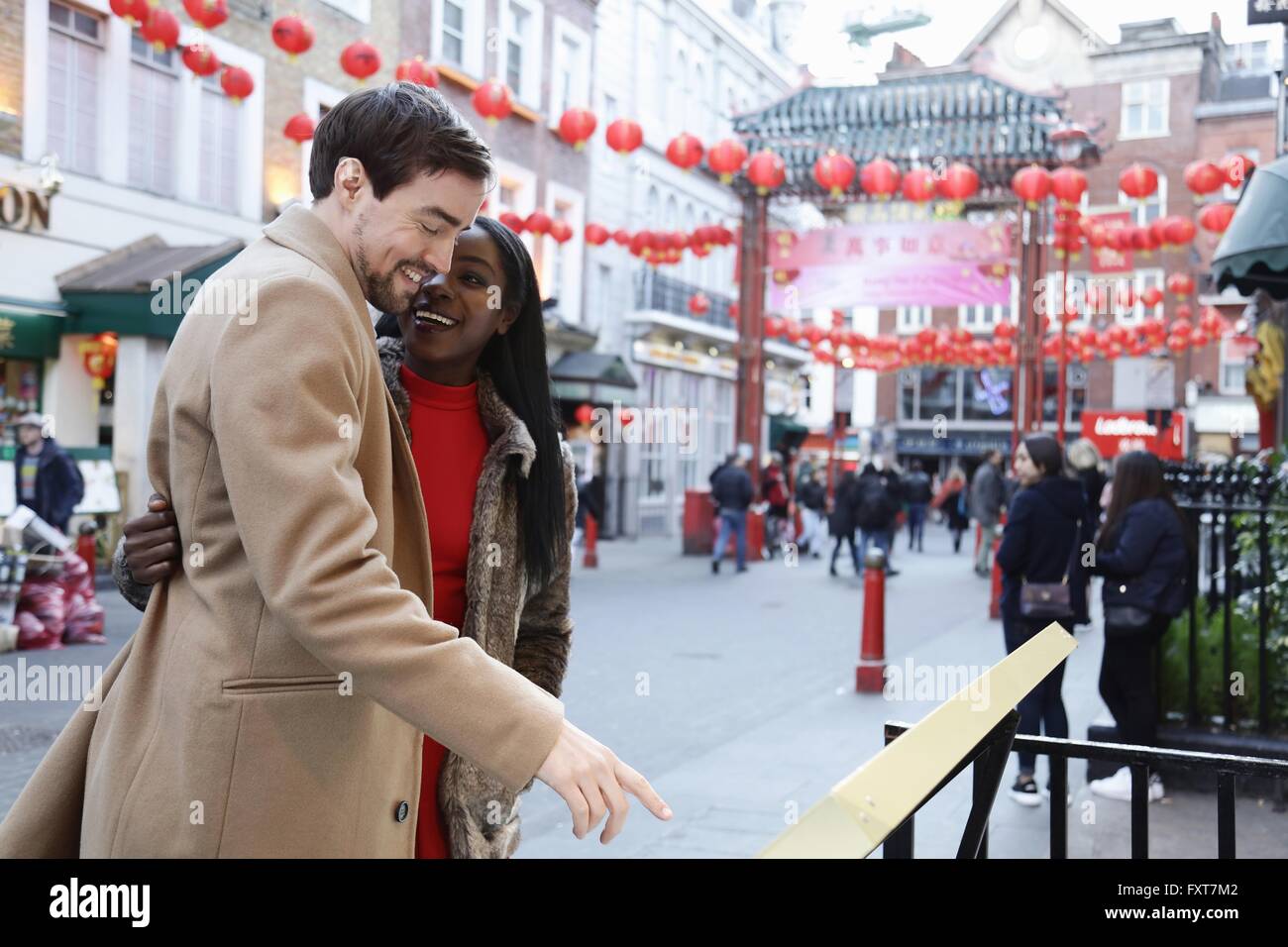 Group looking at menu outside hi-res stock photography and images - Alamy
