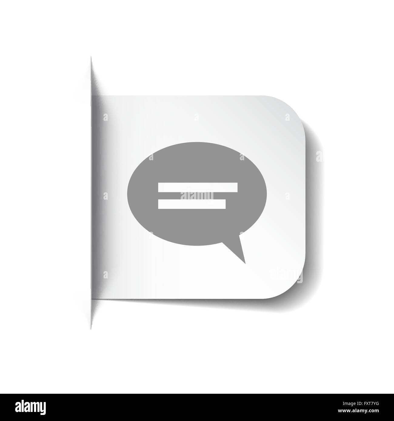 Pictograph of message or chat. Vector concept illustration for design ...