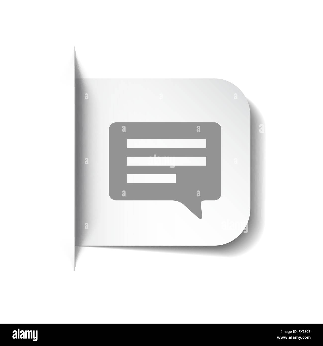 Pictograph of message or chat. Vector concept illustration for design ...