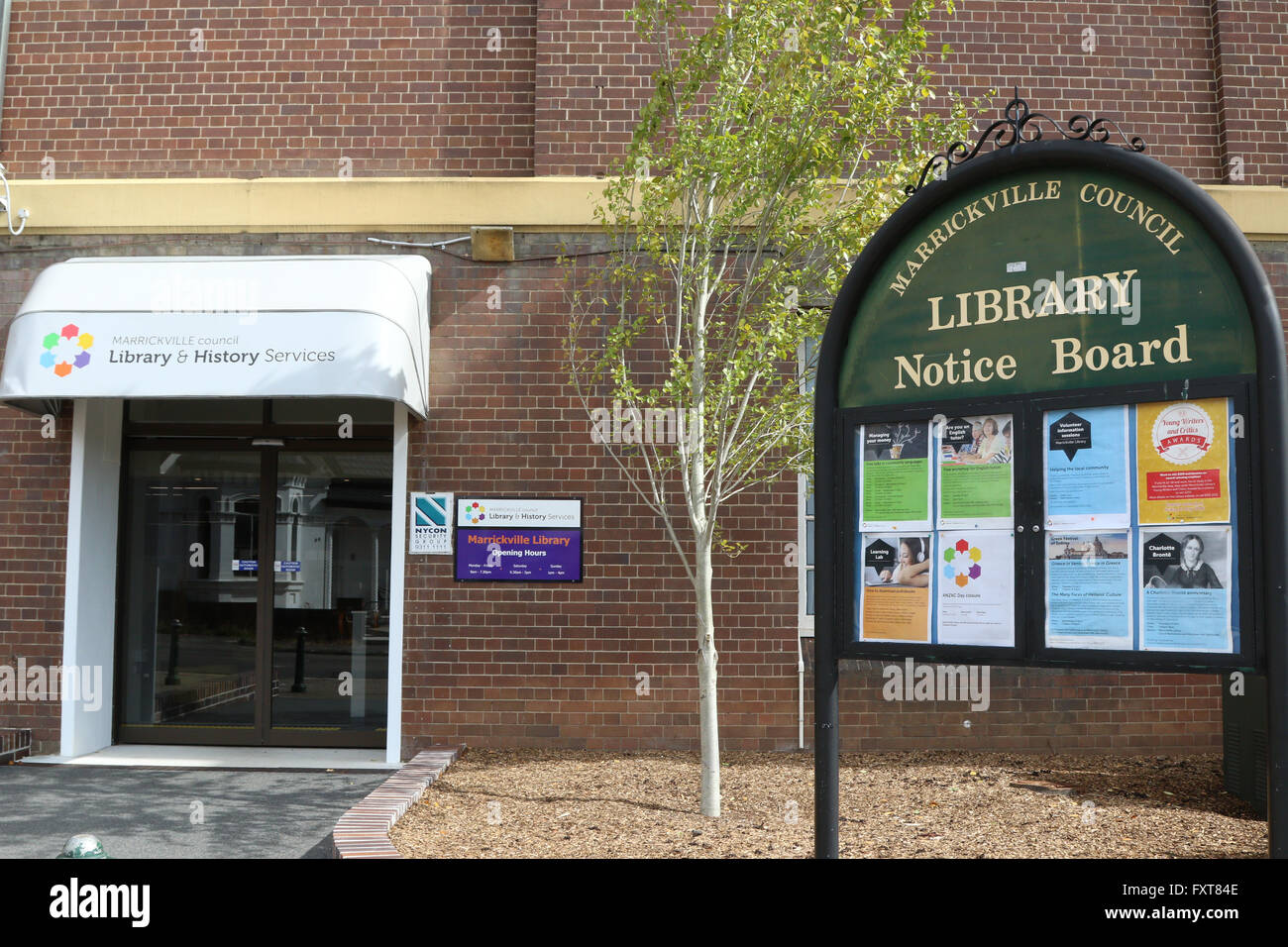 Marrickville Library, Marrickville in Sydney’s inner west Stock Photo ...