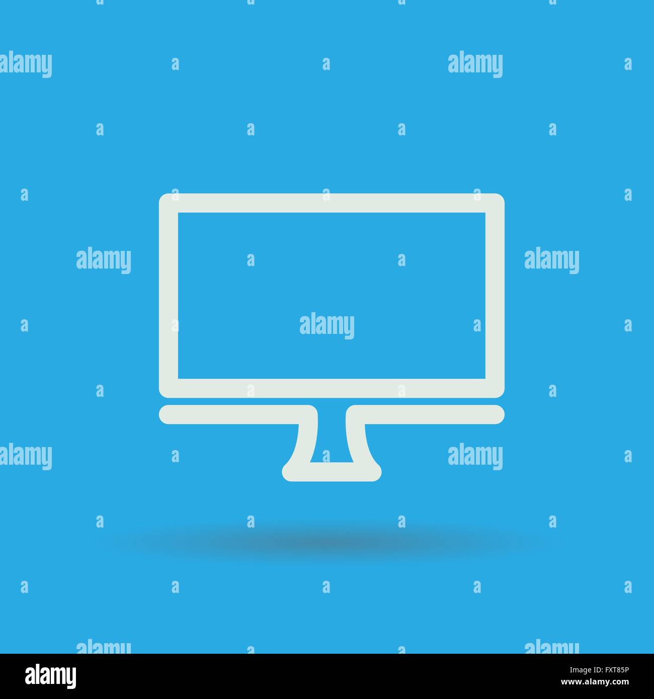 Pictograph of computer. Vector concept illustration for design. Eps 10 ...