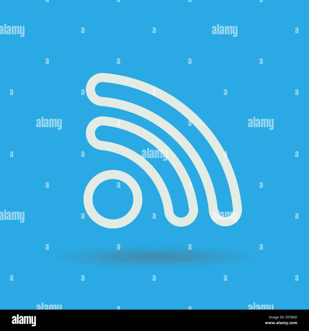 Pictograph of RSS. Vector concept illustration for design. Eps 10 Stock ...