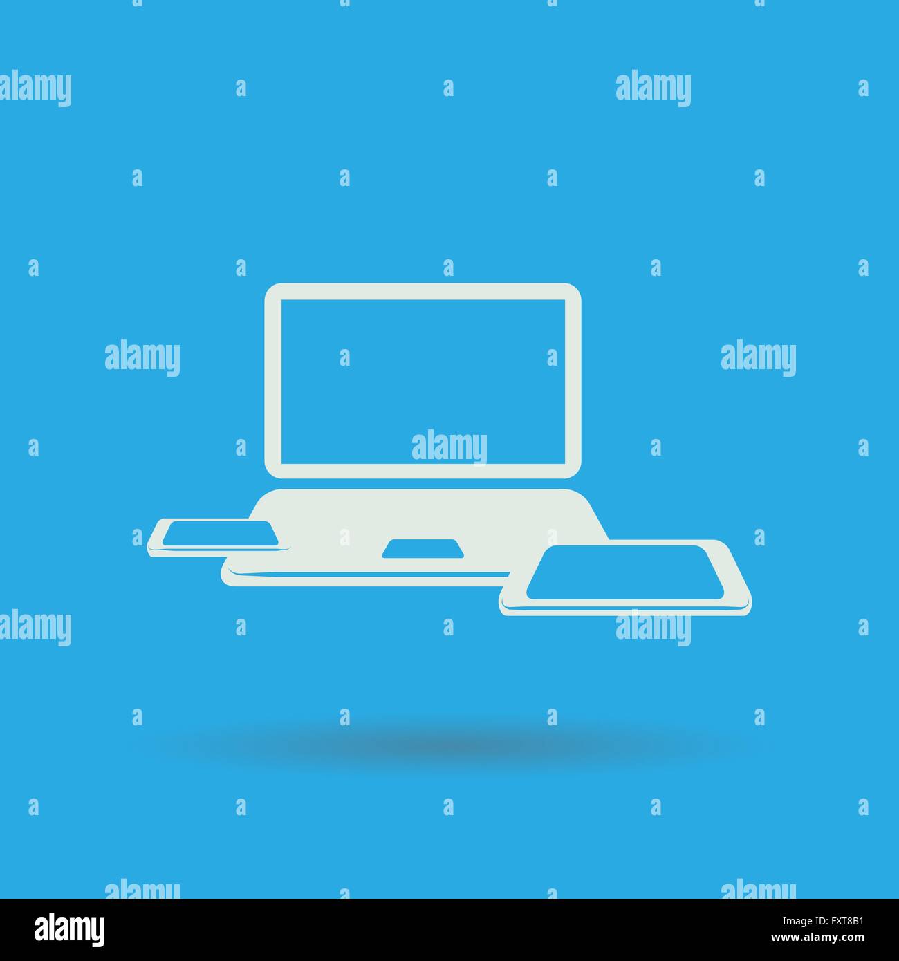 Pictograph of computer. Vector concept illustration for design. Eps 10 ...