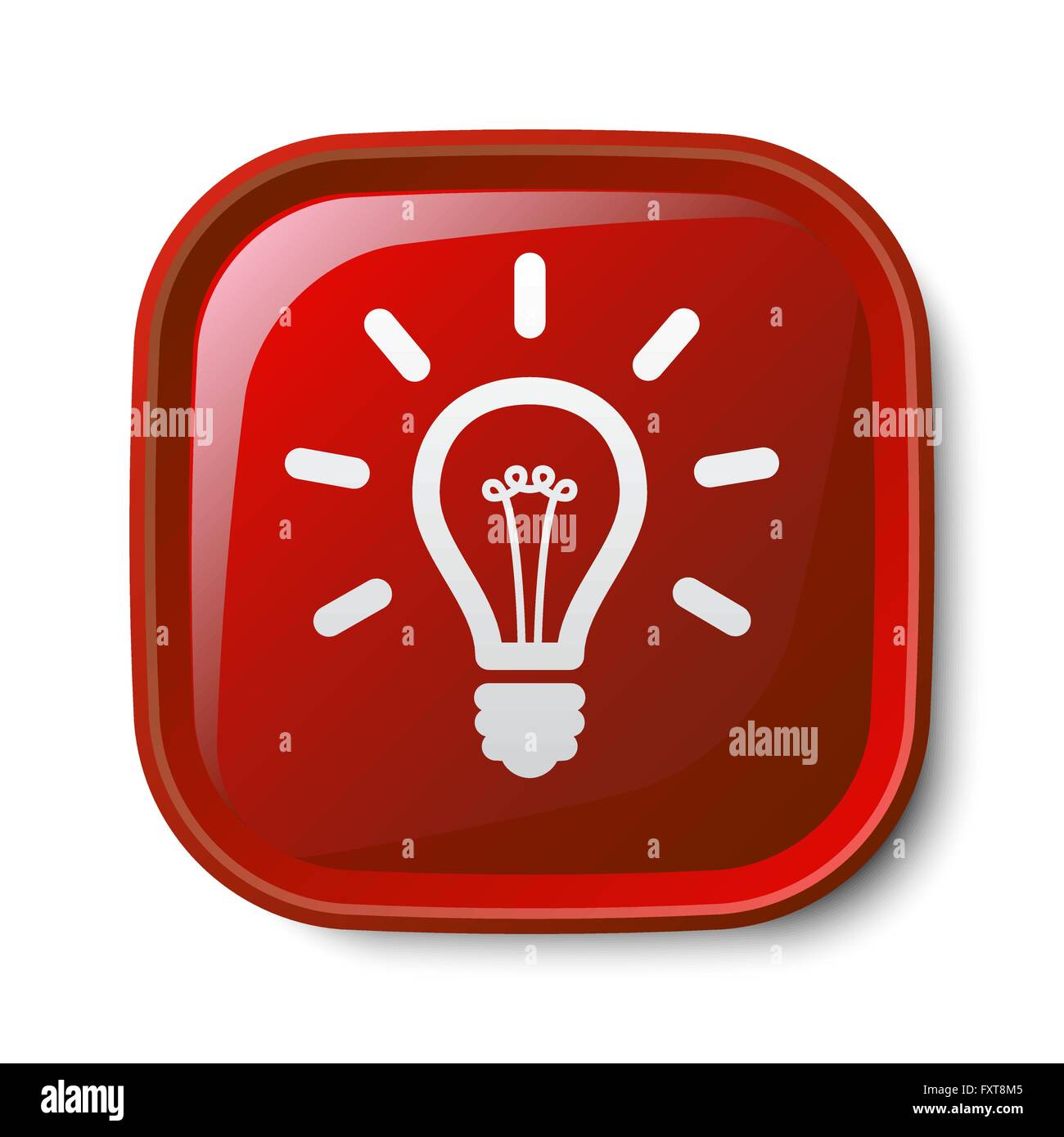 Pictograph of light bulb. Vector concept illustration for design. Eps ...