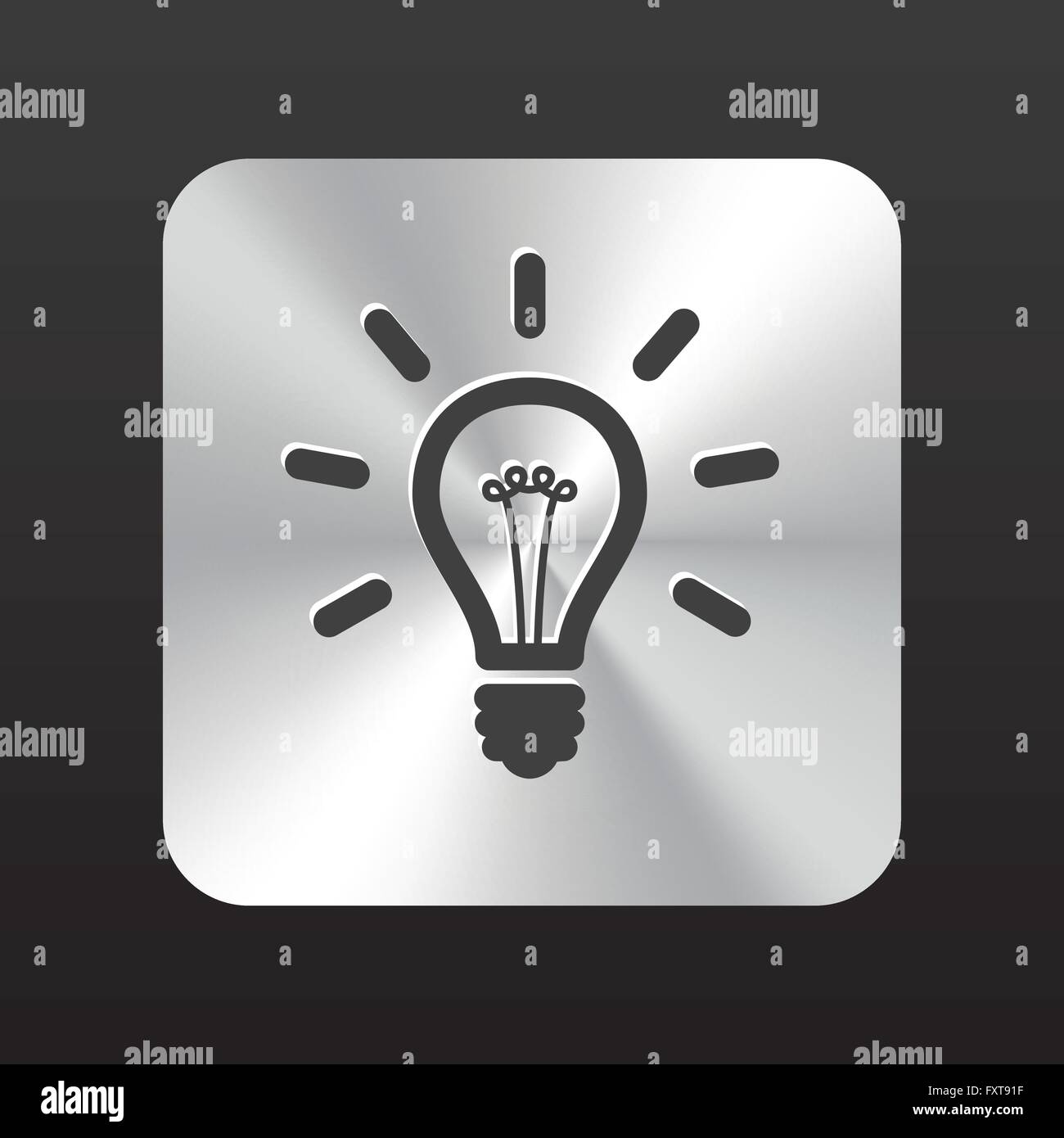 Pictograph of light bulb. Vector concept illustration for design. Eps ...