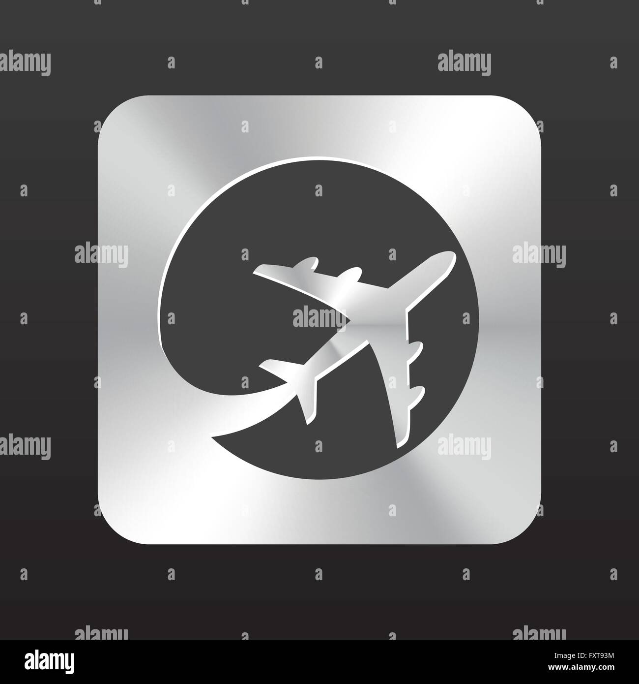 Pictograph of airplane. Vector concept illustration for design. Eps 10 ...