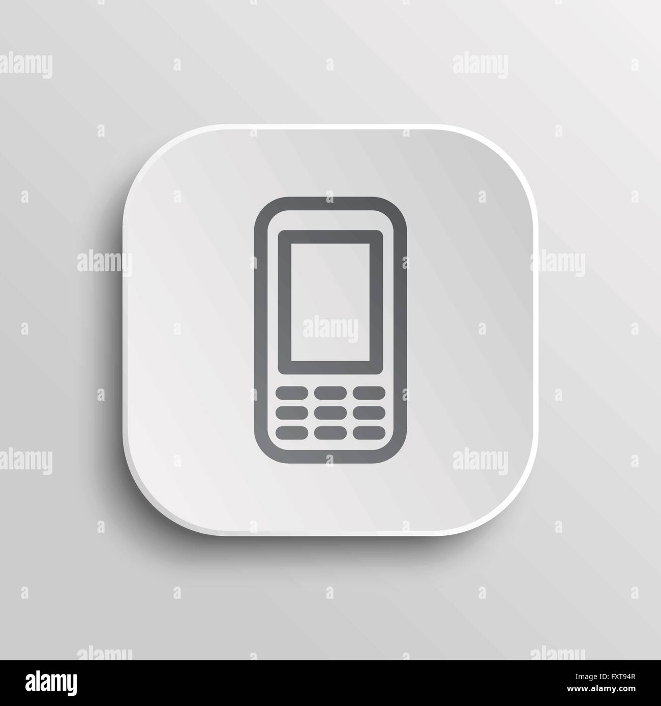 Pictograph of mobile. Vector concept illustration for design. Eps 10 ...