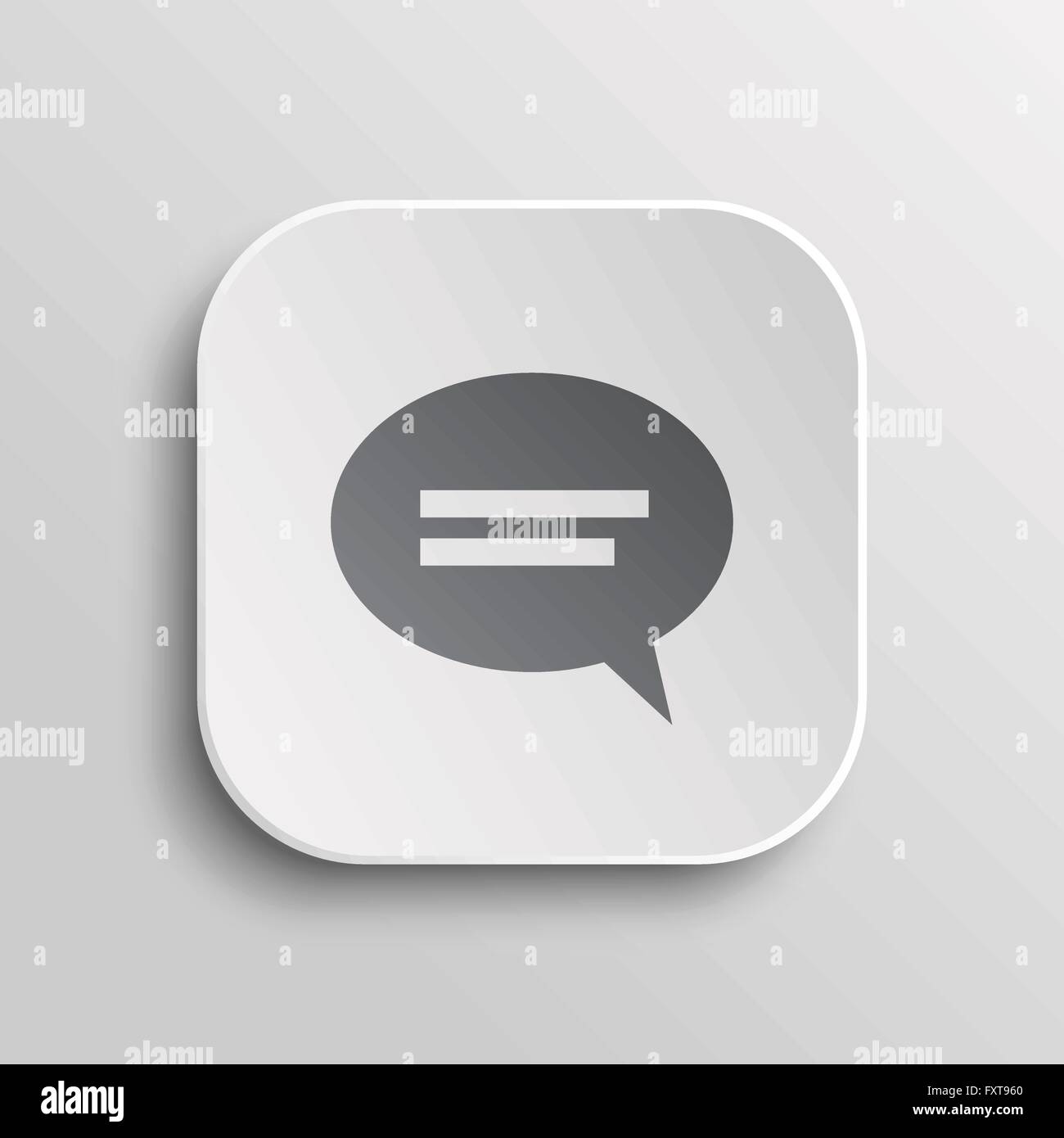 Pictograph of message or chat. Vector concept illustration for design ...