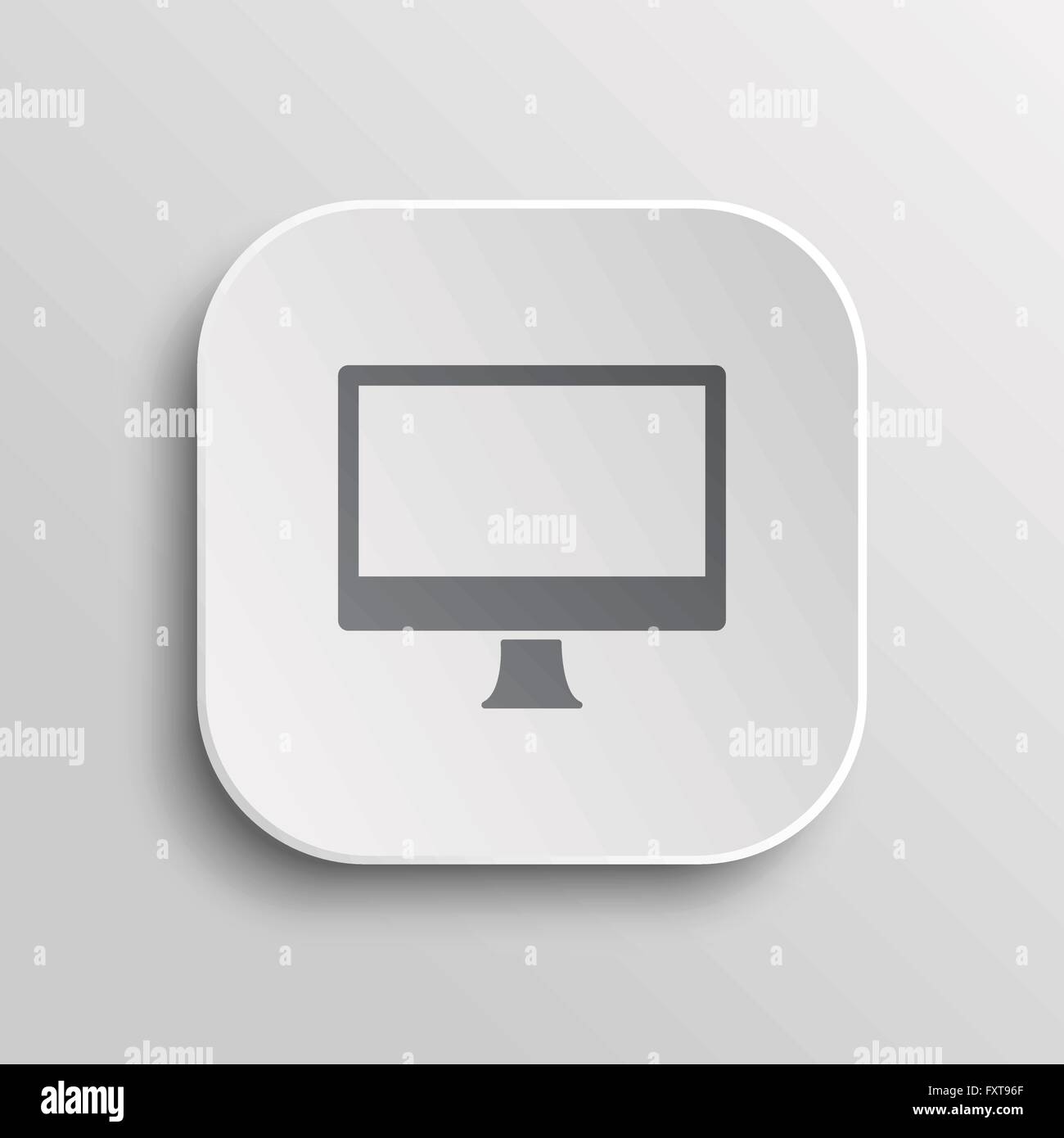Pictograph of computer. Vector concept illustration for design. Eps 10 ...