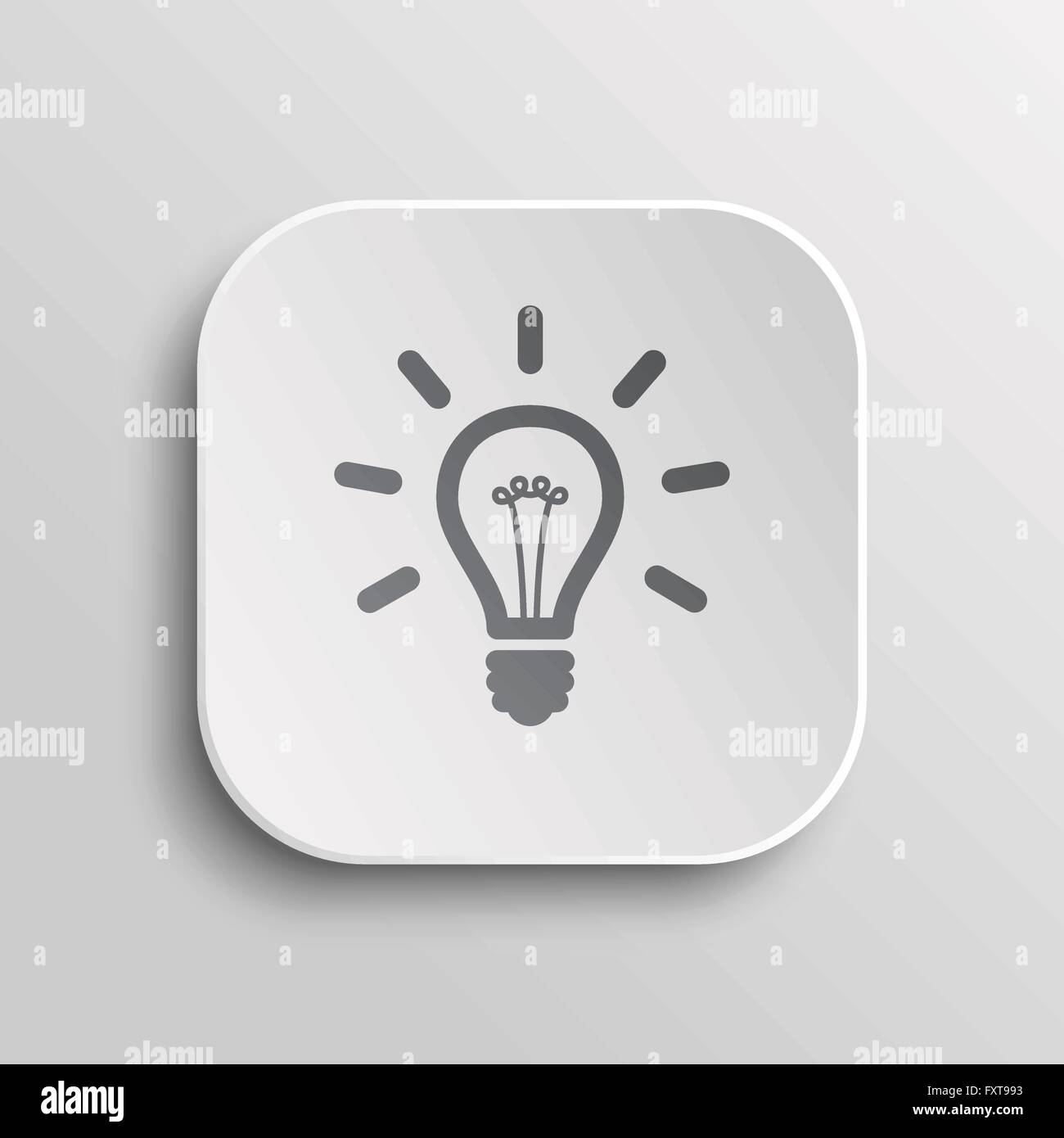 Pictograph of light bulb. Vector concept illustration for design. Eps ...