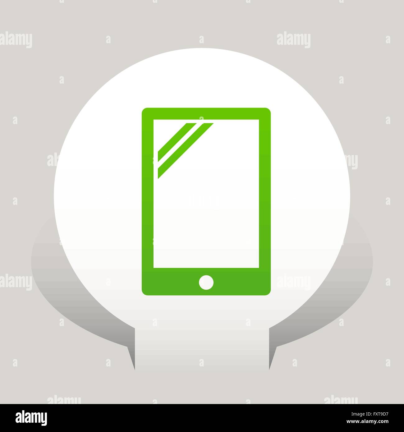 Pictograph of tablet. Vector concept illustration for design. Eps 10 ...