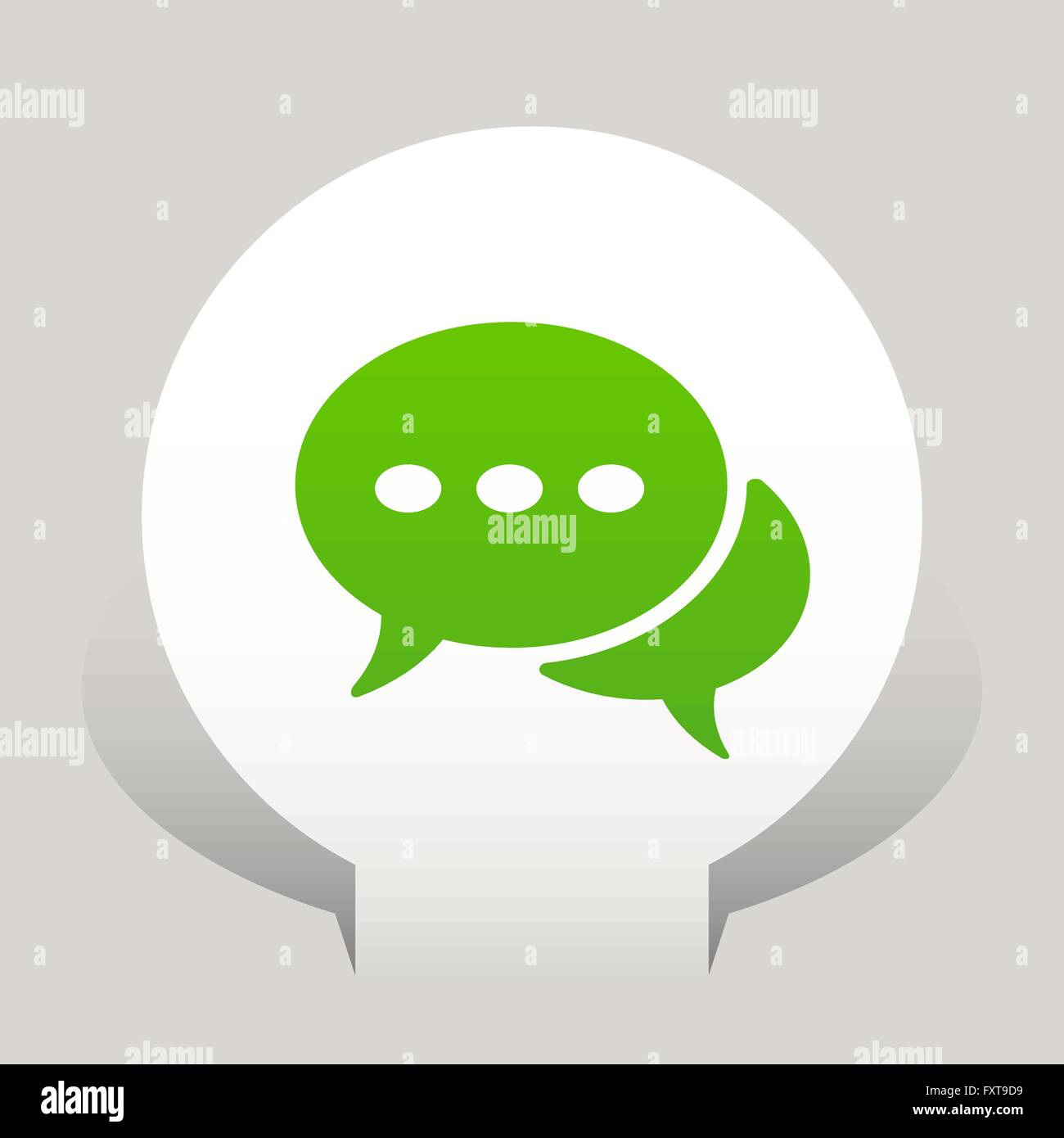 Pictograph of message or chat. Vector concept illustration for design ...