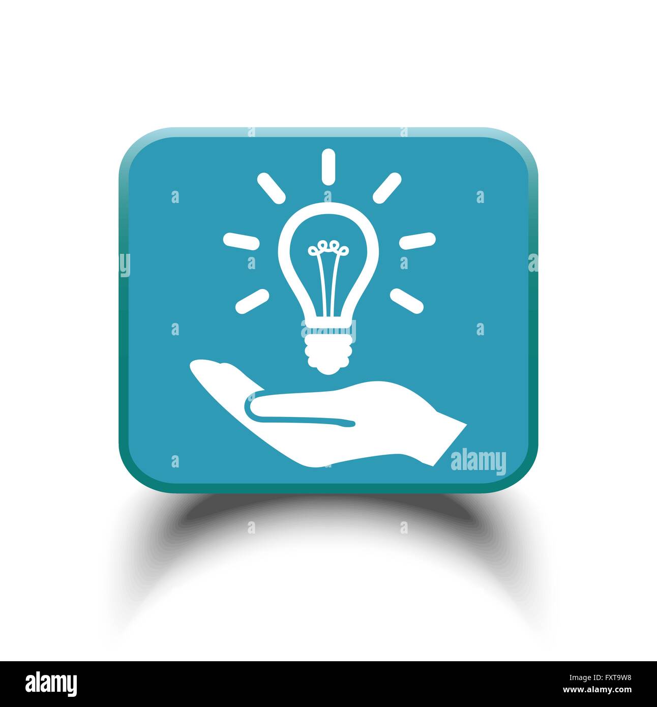 Pictograph of light bulb. Vector concept illustration for design. Eps ...