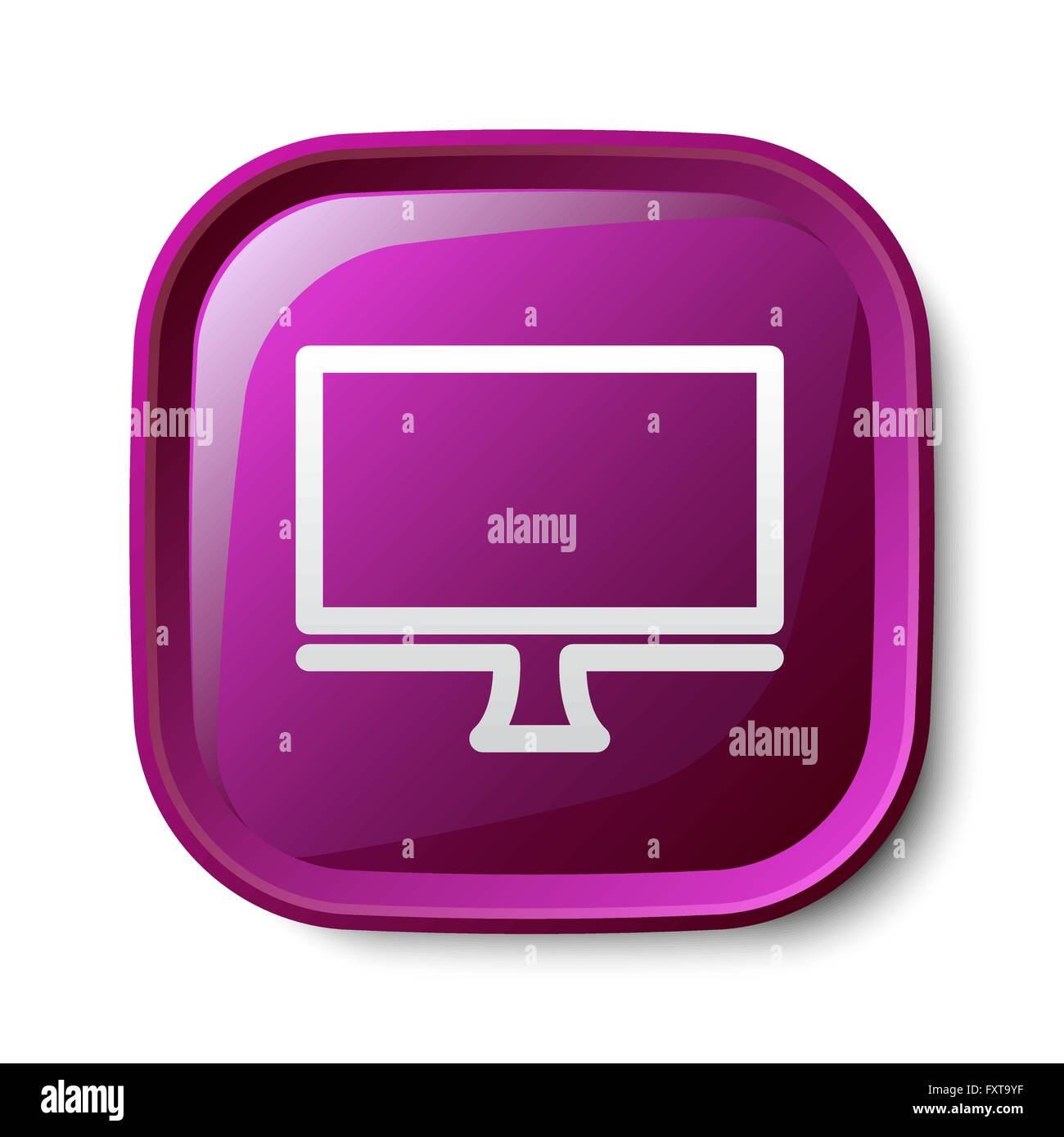 Pictograph of computer. Vector concept illustration for design. Eps 10 ...