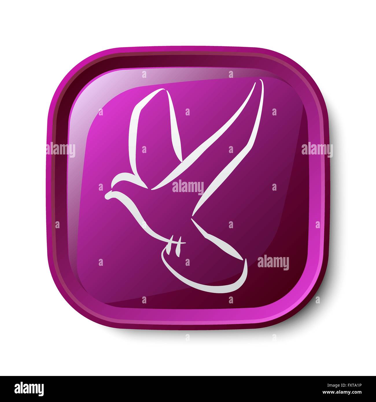 Pictograph of bird. Vector concept illustration for design. Eps 10 ...